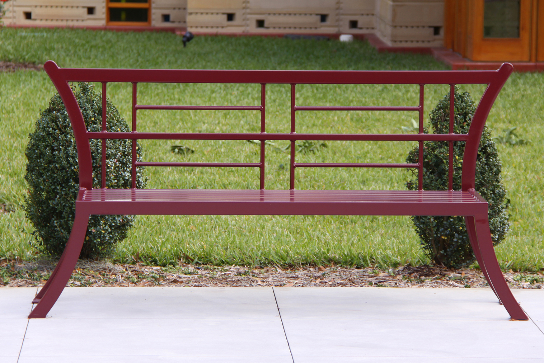 Tei Bench With Back | Keystone Ridge Designs