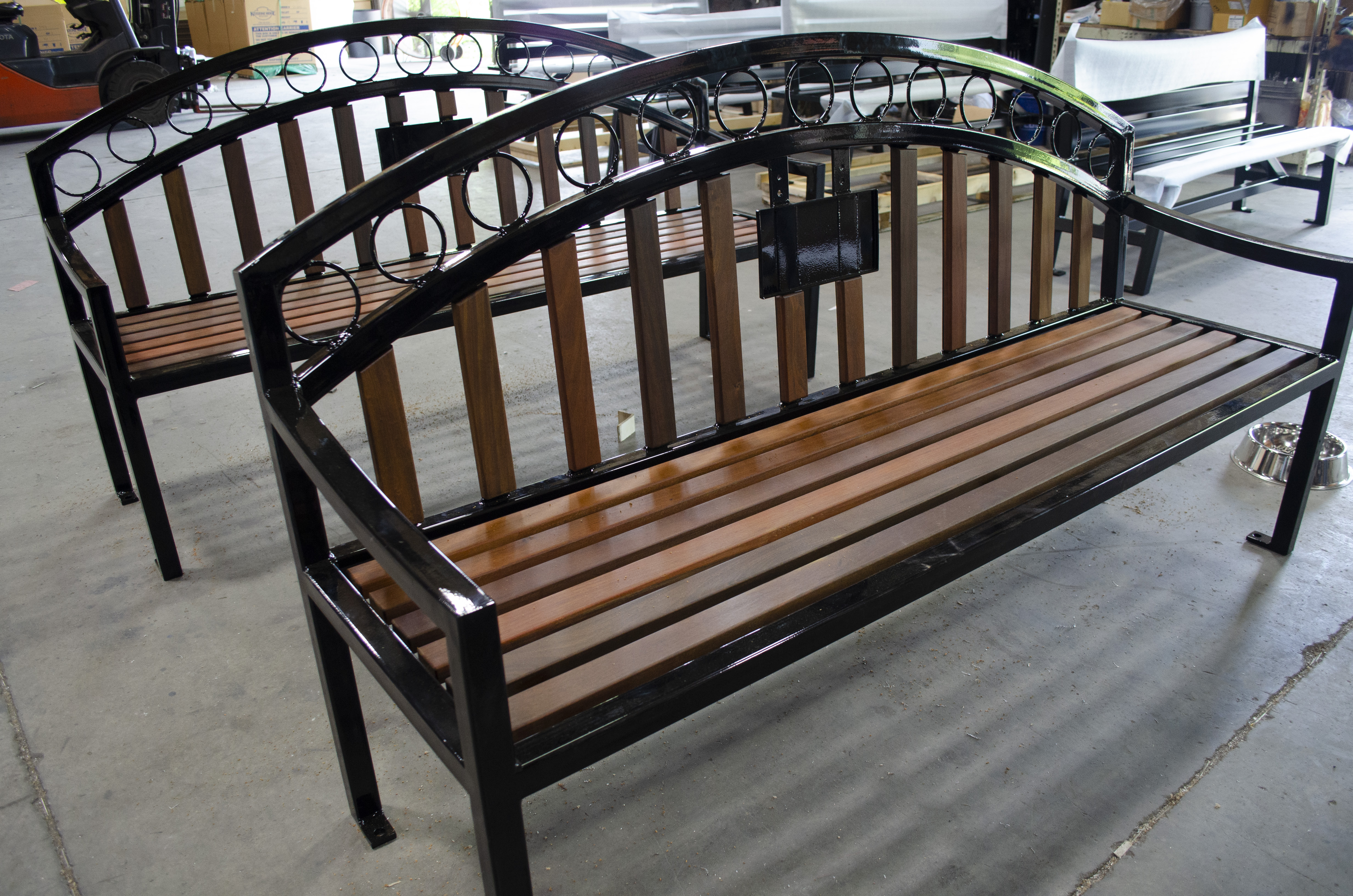 Atlanta Bench With Back | Keystone Ridge Designs