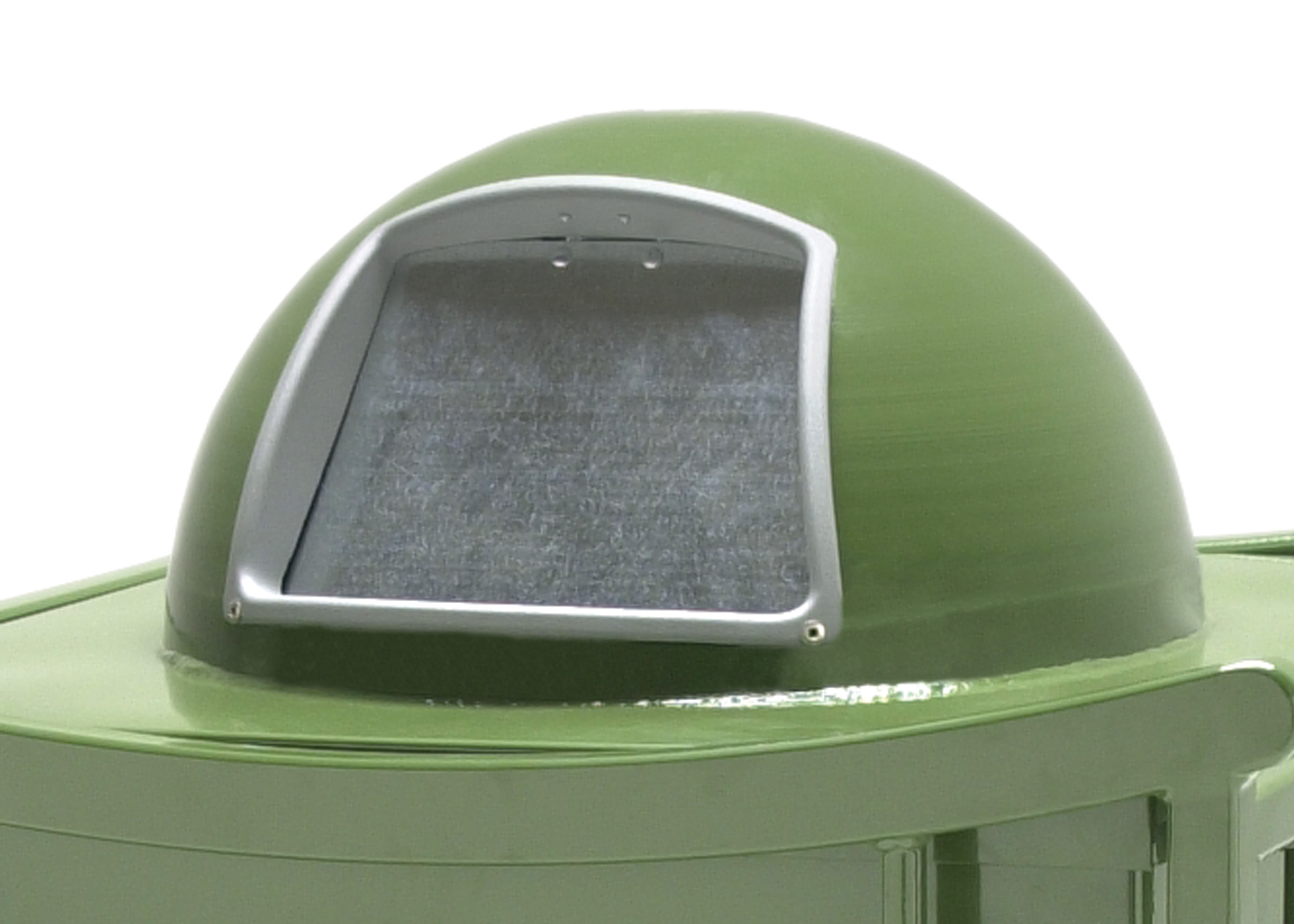Litter Receptacle Lid Dome W Push Door | Keystone Ridge Designs