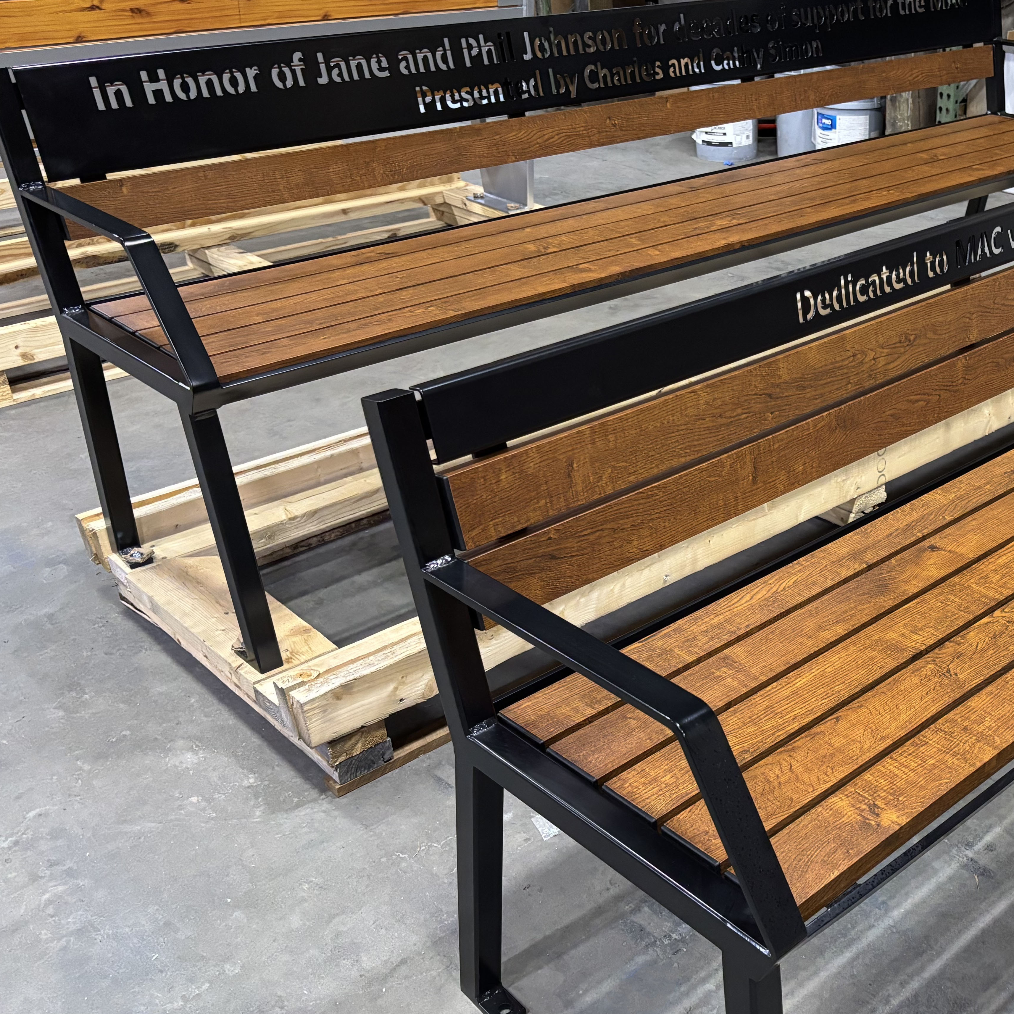 Enzo Bench Without Back | Keystone Ridge Designs