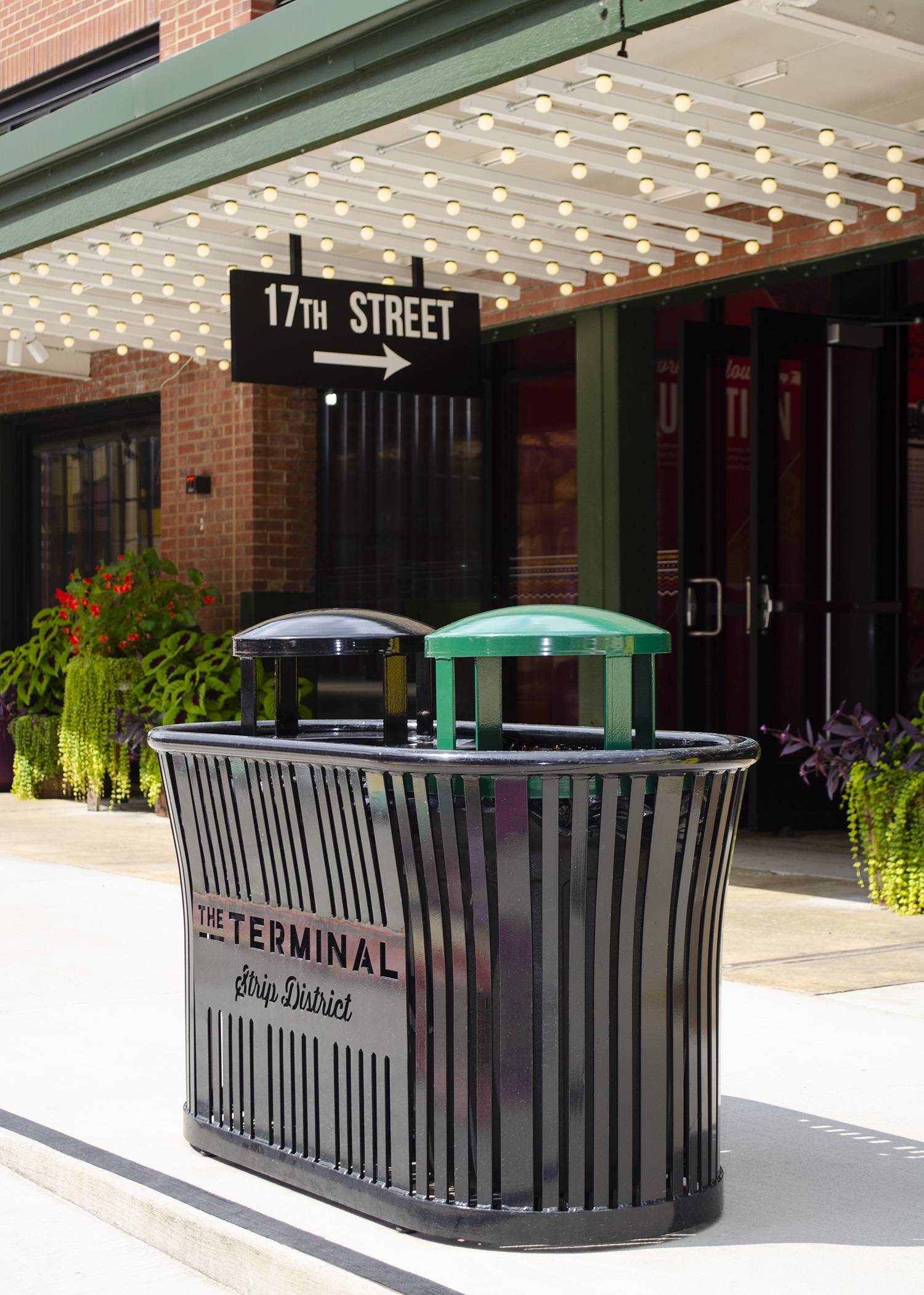 Harmony Litter Receptacle With Door | Keystone Ridge Designs