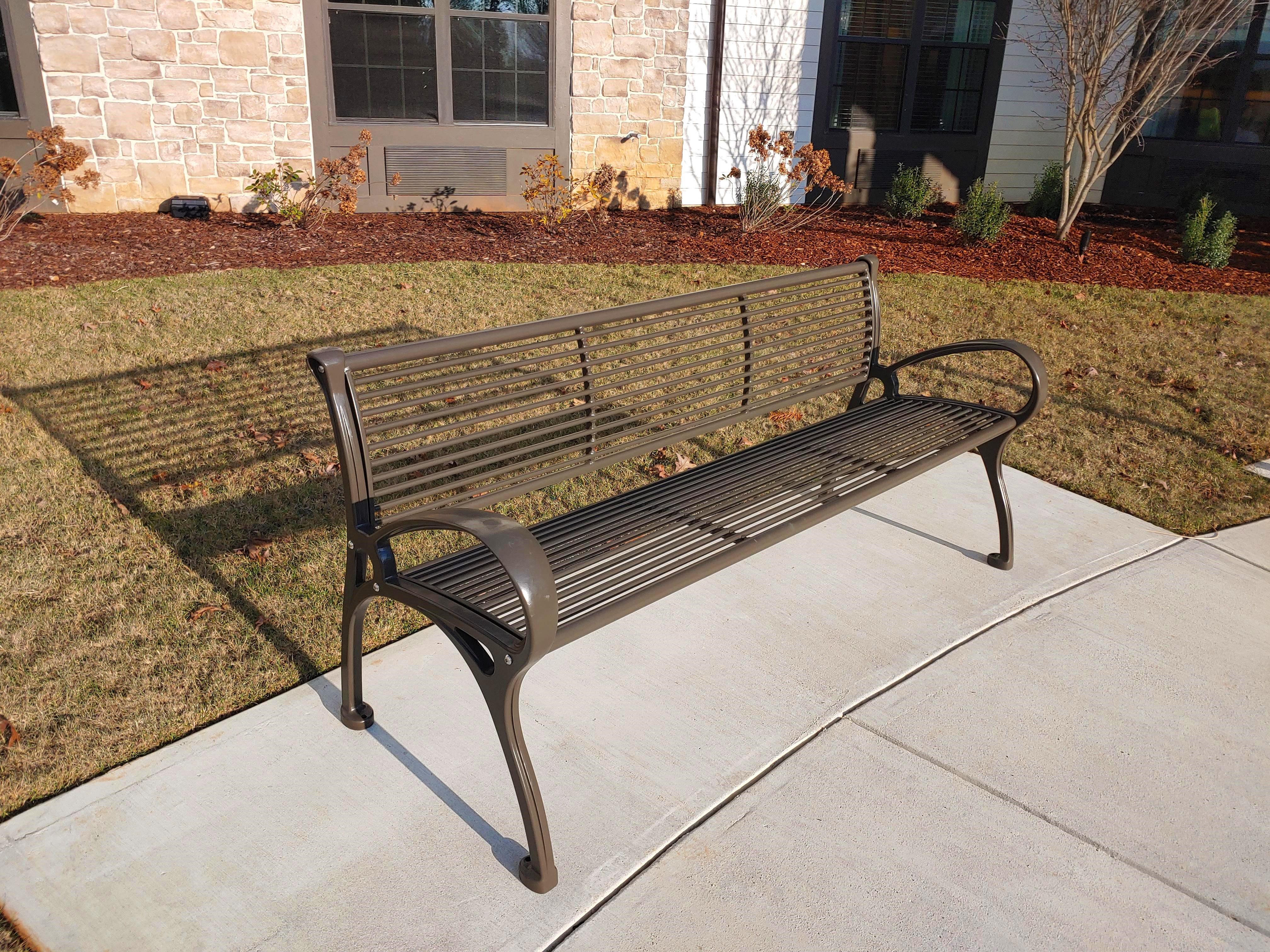 Schenley Bench With Back | Keystone Ridge Designs