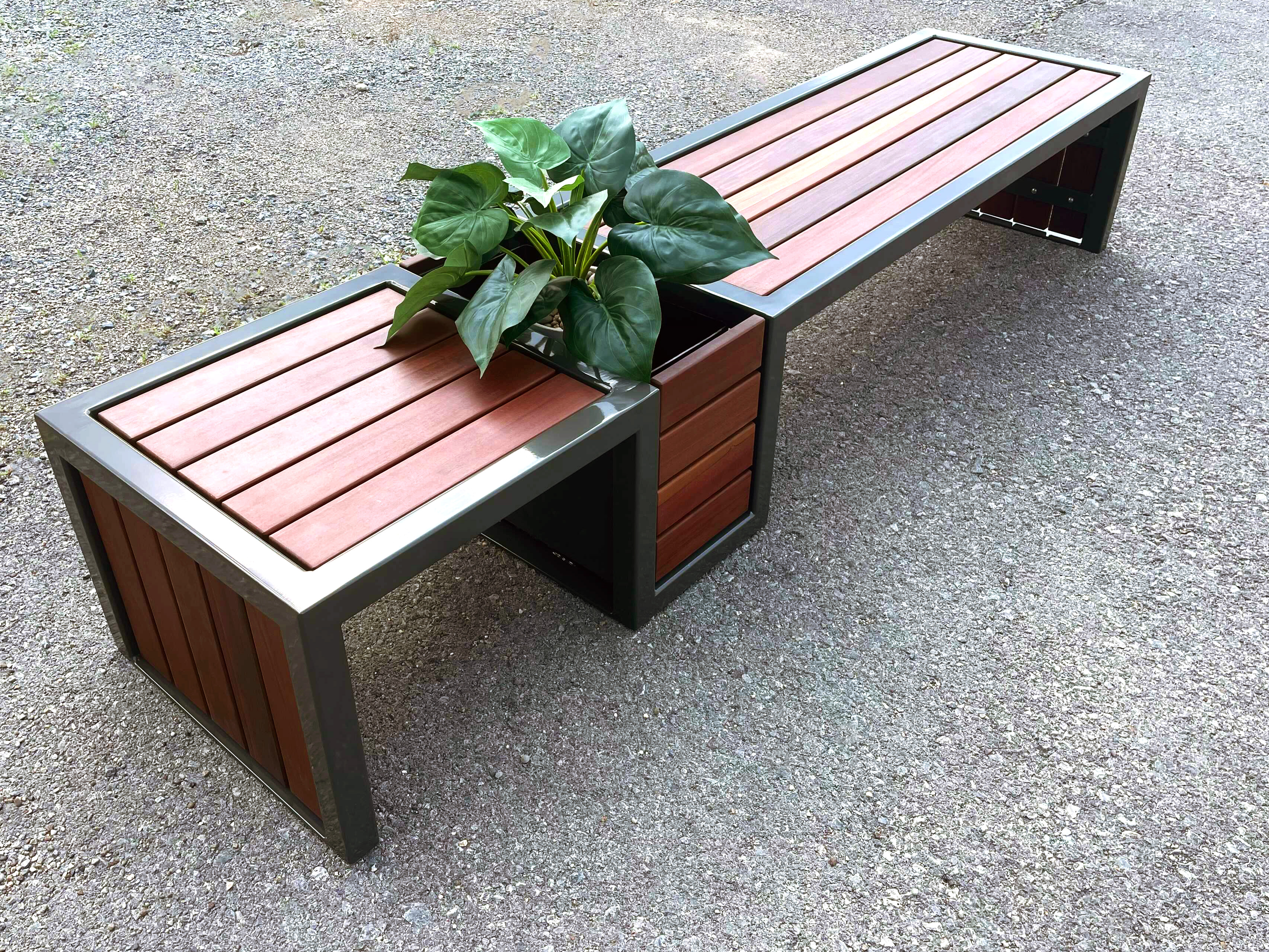 Plaza Bench Without Back | Keystone Ridge Designs